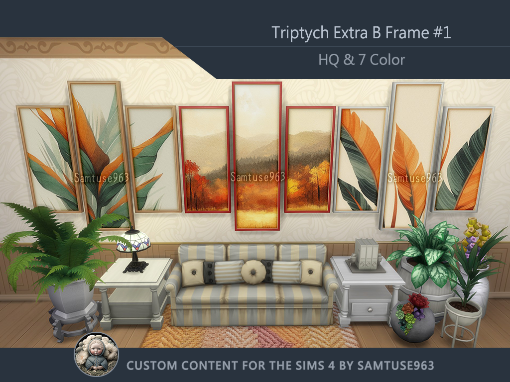 HQ Triptych Extra B Frame #1 Samtuse963 - The Sims 4 Build / Buy - CurseForge