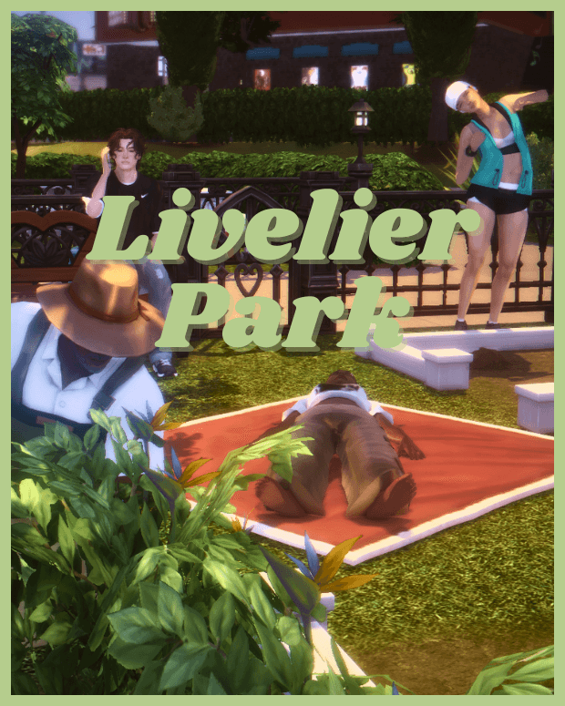 Livelier Park Pack Tester | Animated Deco Sims Pack - The Sims 4 Mods ...