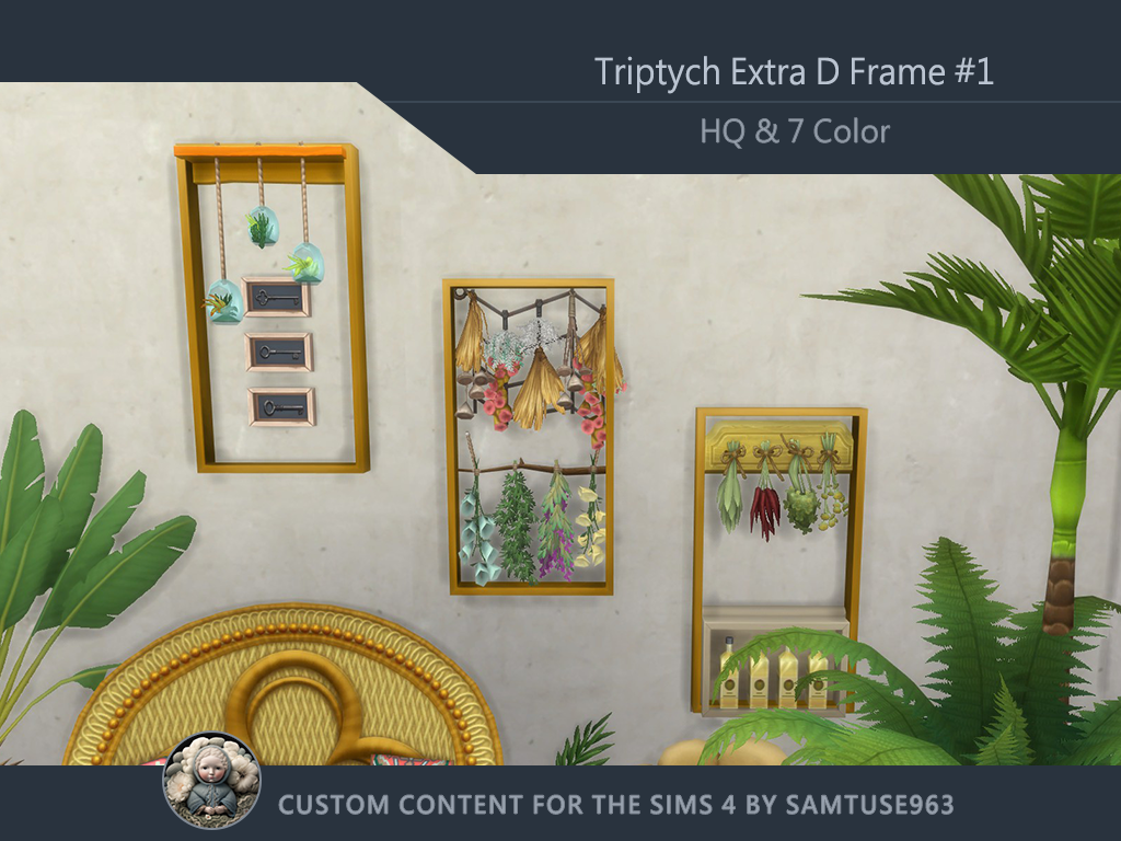 HQ Long Painting Extra D Frame #1 Samtuse963 - The Sims 4 Build / Buy ...