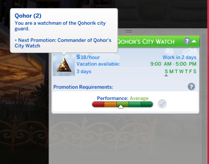 ASoIaF Career: City Watch - Gallery - The Sims 4 Mods - CurseForge