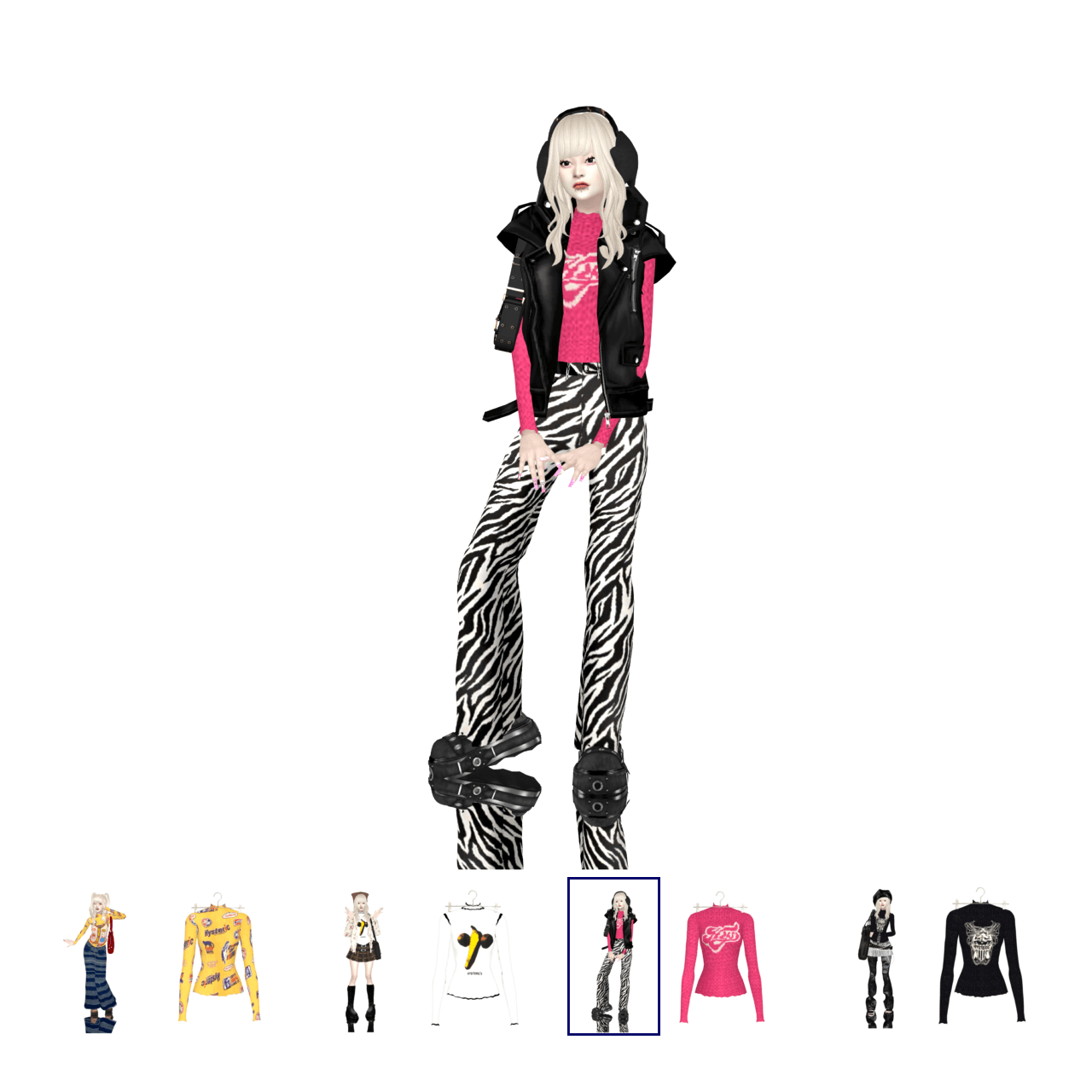 C / Y2K tops ver2 4color - Gallery - The Sims 4 Create a Sim - CurseForge