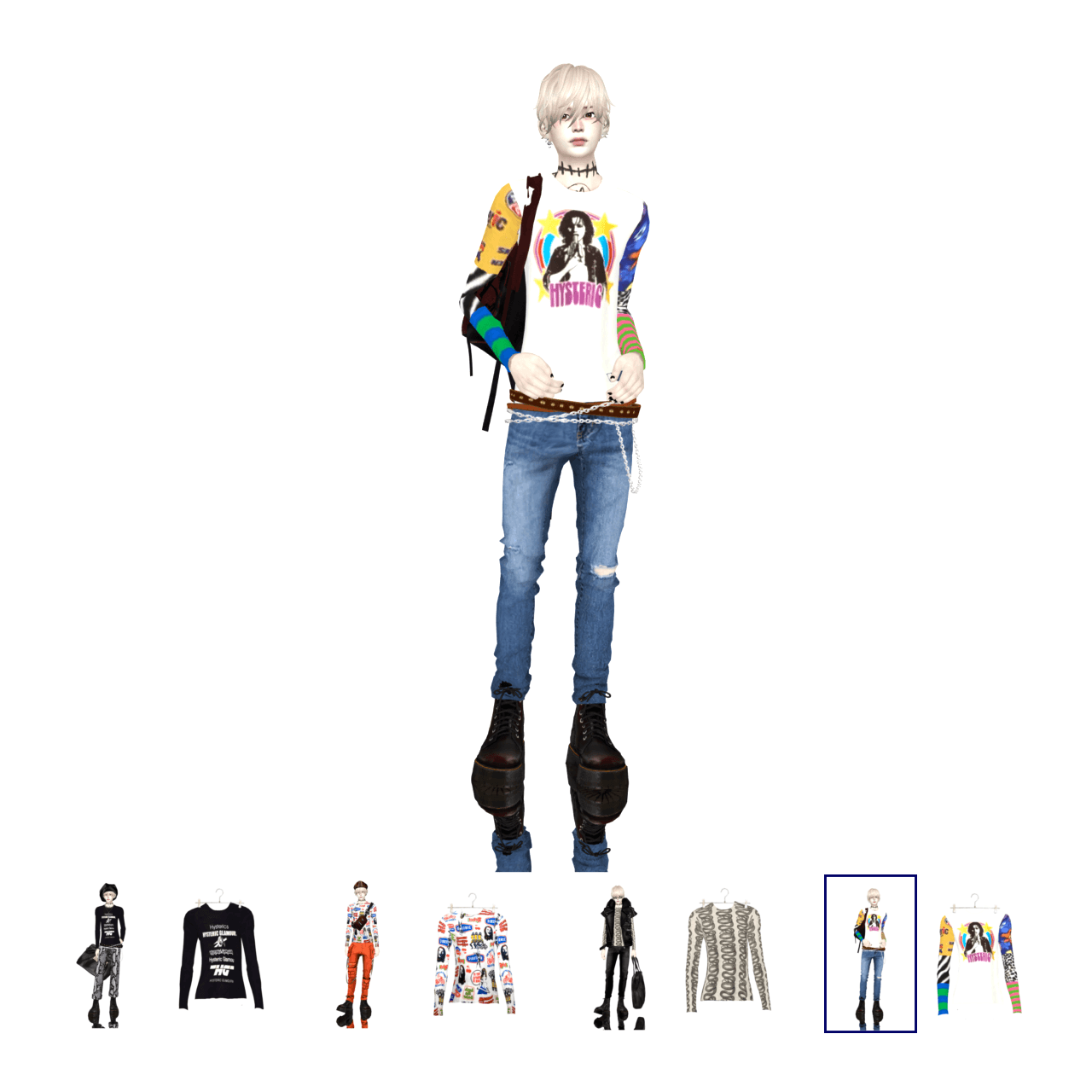 C / Male Y2K tops 4color - Gallery - The Sims 4 Create a Sim - CurseForge