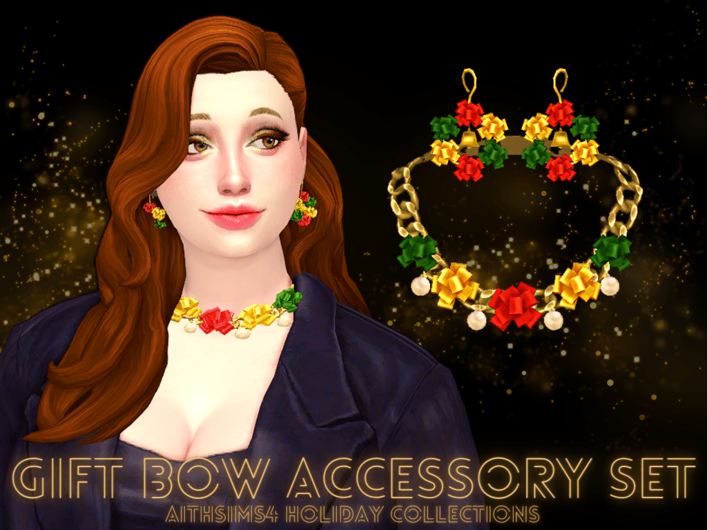 Gift Bow Accessory Set - The Sims 4 Create a Sim - CurseForge