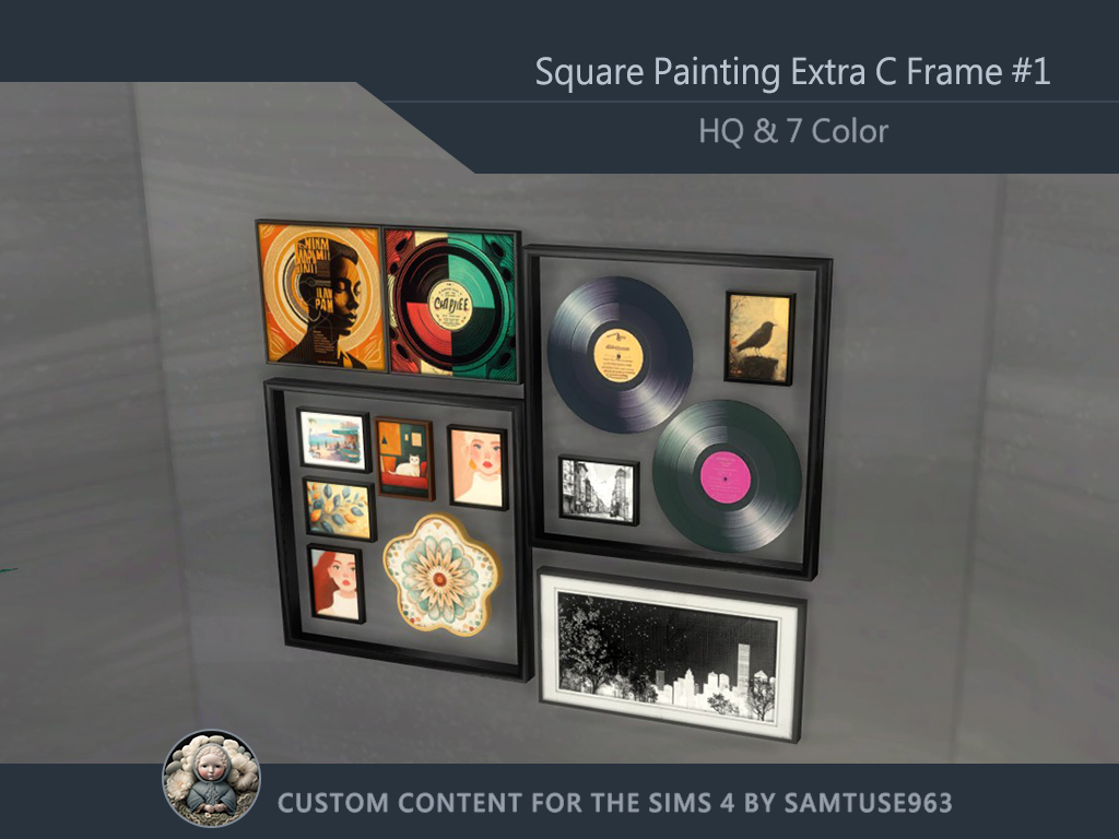 HQ Square Extra C Frame #1 Samtuse963 - The Sims 4 Build / Buy - CurseForge