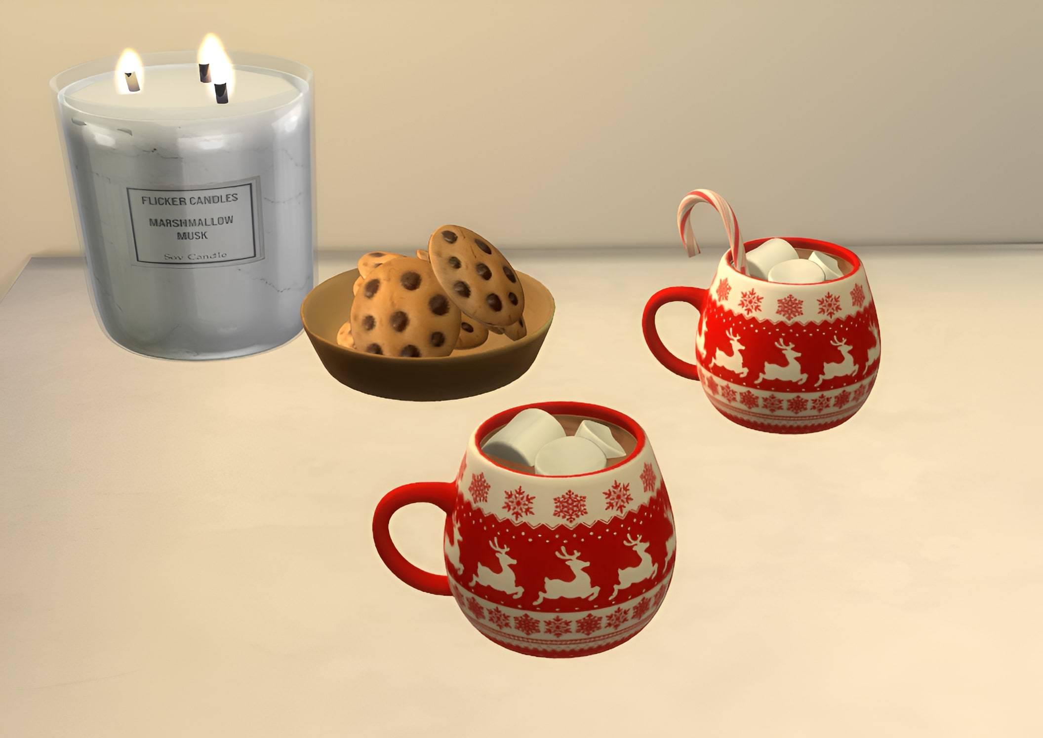 Hot chocolate in xmas mug - set - The Sims 4 Build / Buy - CurseForge