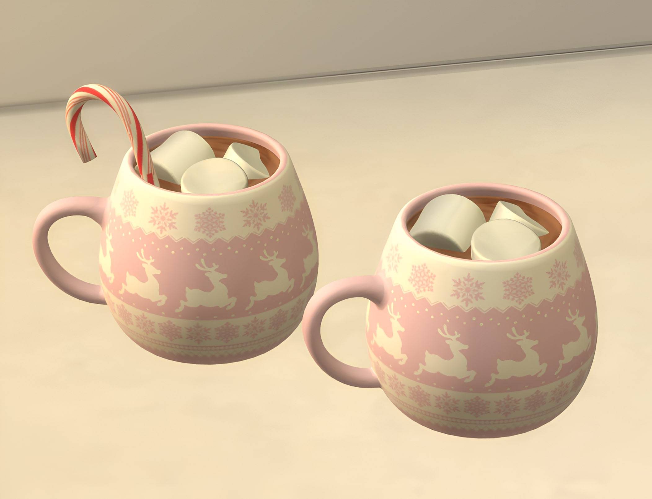Hot chocolate in xmas mug - set - The Sims 4 Build / Buy - CurseForge