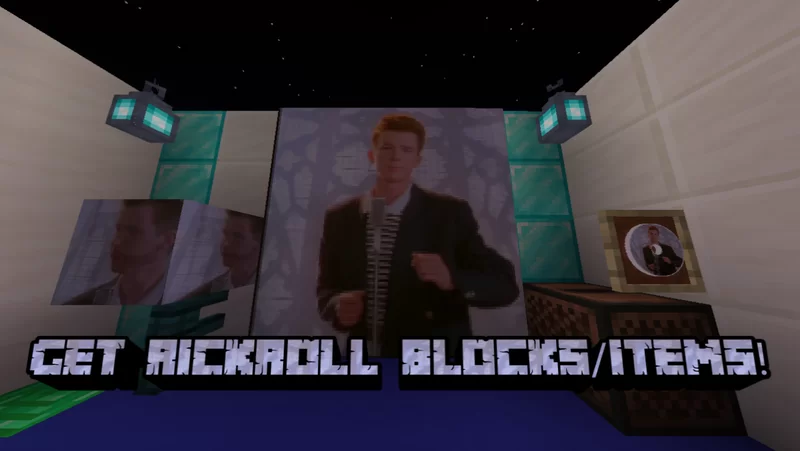 Rickroll Addon But Better - Gallery - Minecraft Bedrock Addons - CurseForge