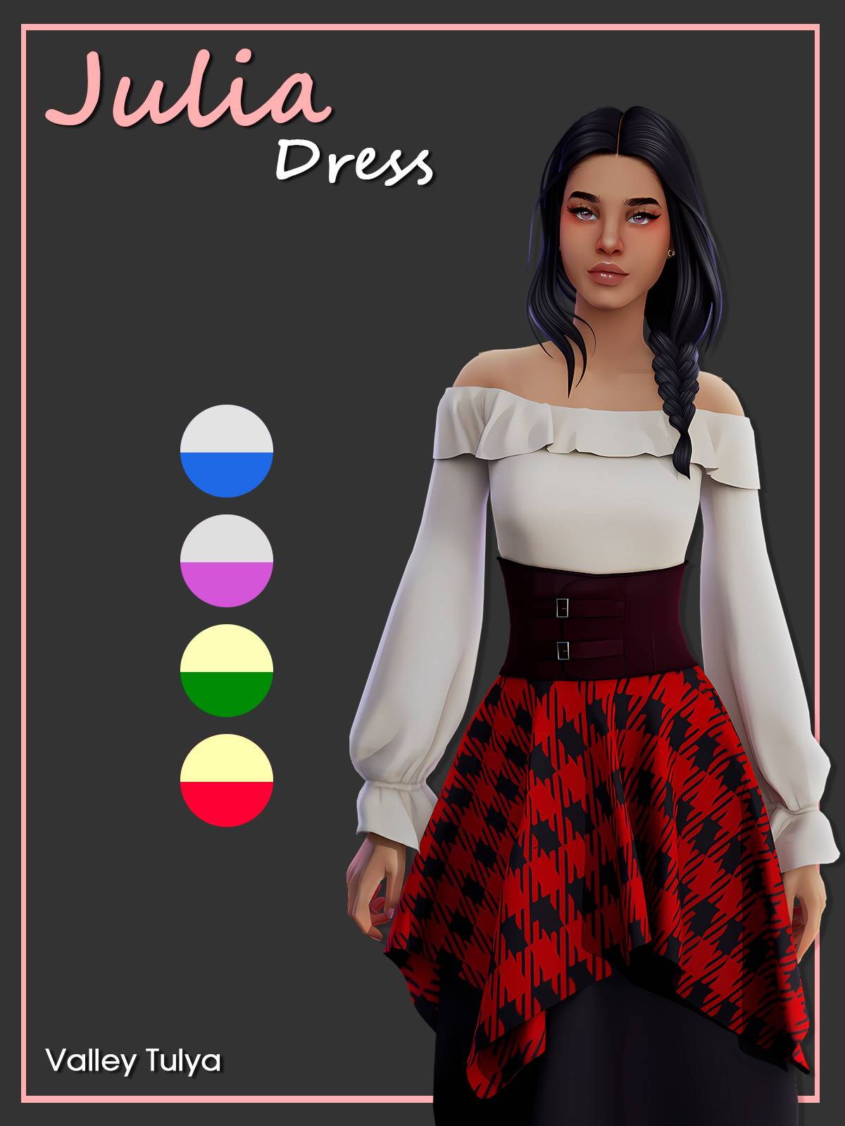 Julia Dress - Gallery - The Sims 4 Create a Sim - CurseForge