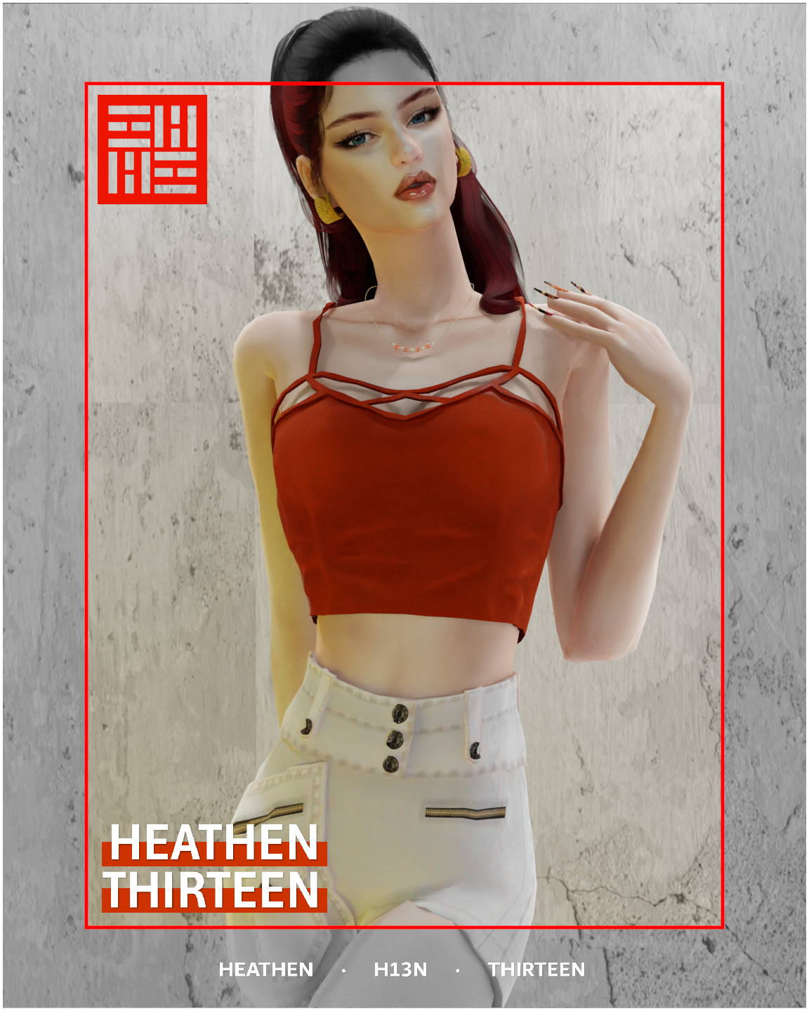 Cage Front Cut Strappy Cami Crop Top at The Sims 4 Nexus - Mods and ...