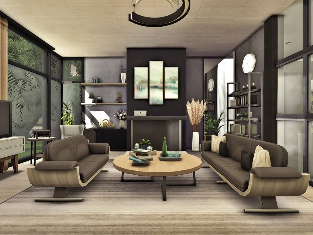 Modern Design - Living Room 1 - Gallery - The Sims 4 Rooms / Lots ...