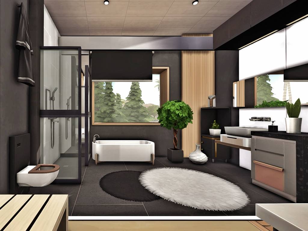 Modern Design - Bathroom 1 - Gallery - The Sims 4 Rooms / Lots - CurseForge