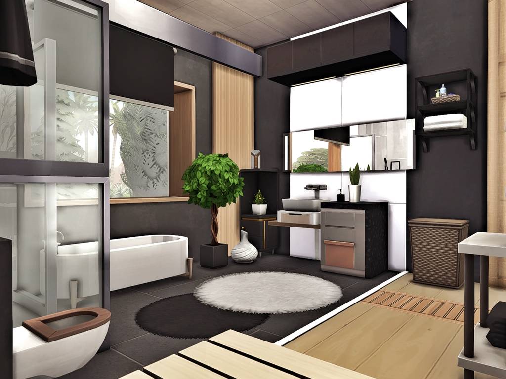 Modern Design - Bathroom 1 - Gallery - The Sims 4 Rooms / Lots - CurseForge