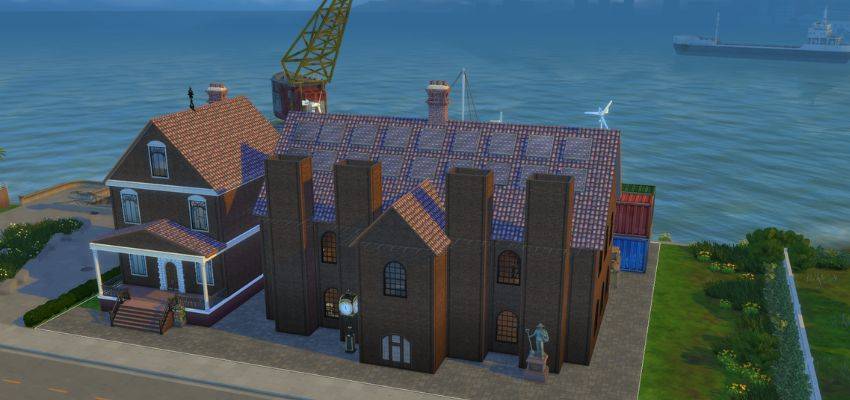 Factory with villa - Gallery - The Sims 4 Rooms / Lots - CurseForge