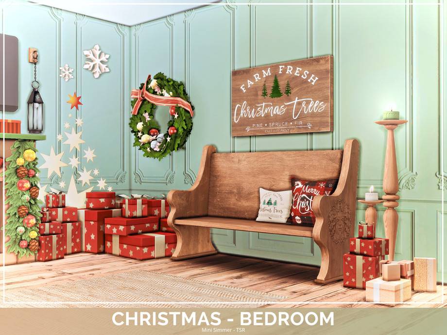 Christmas Bedroom - MS - Gallery - The Sims 4 Rooms / Lots - CurseForge