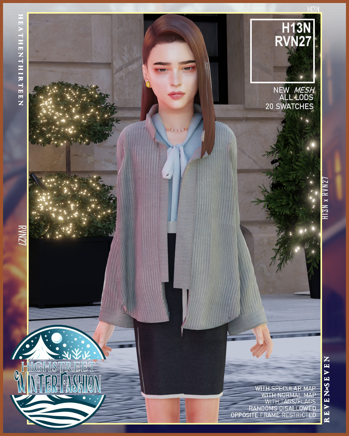 Child's Bowtied Collar Highwaist Pencil Skirt Shoulder Blouson Jacket ...