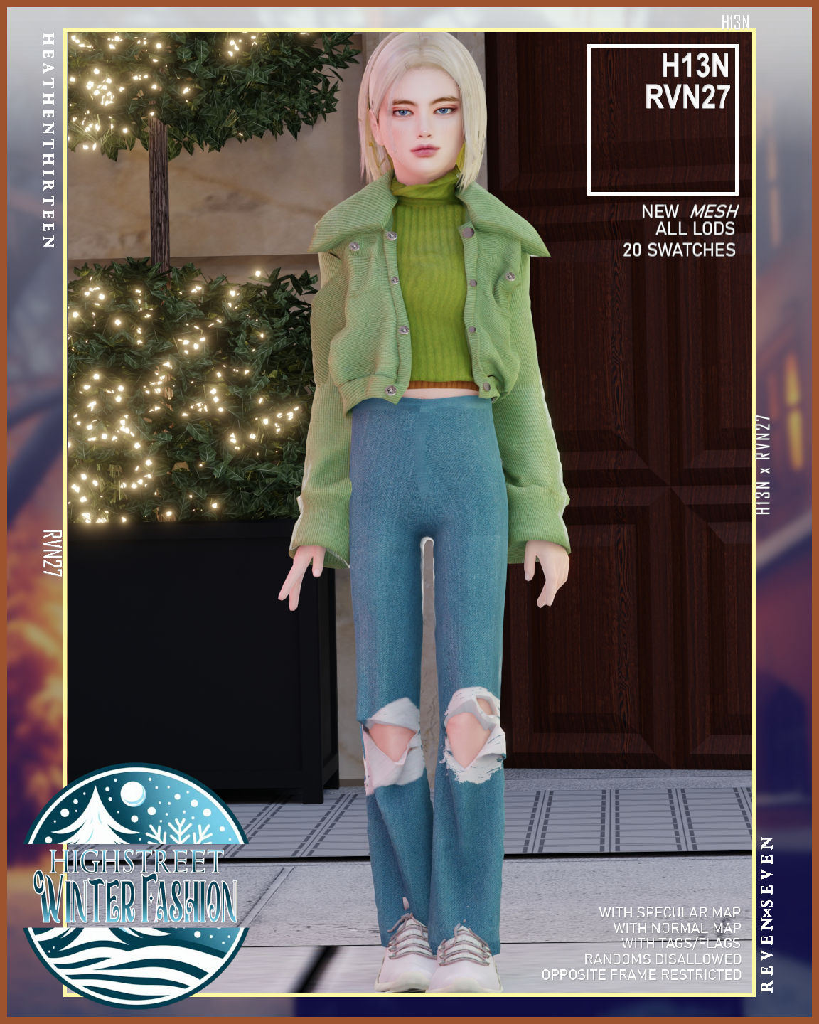 Child's Classic Flare Relaxed Fit Ripped Jeans - The Sims 4 Create a ...