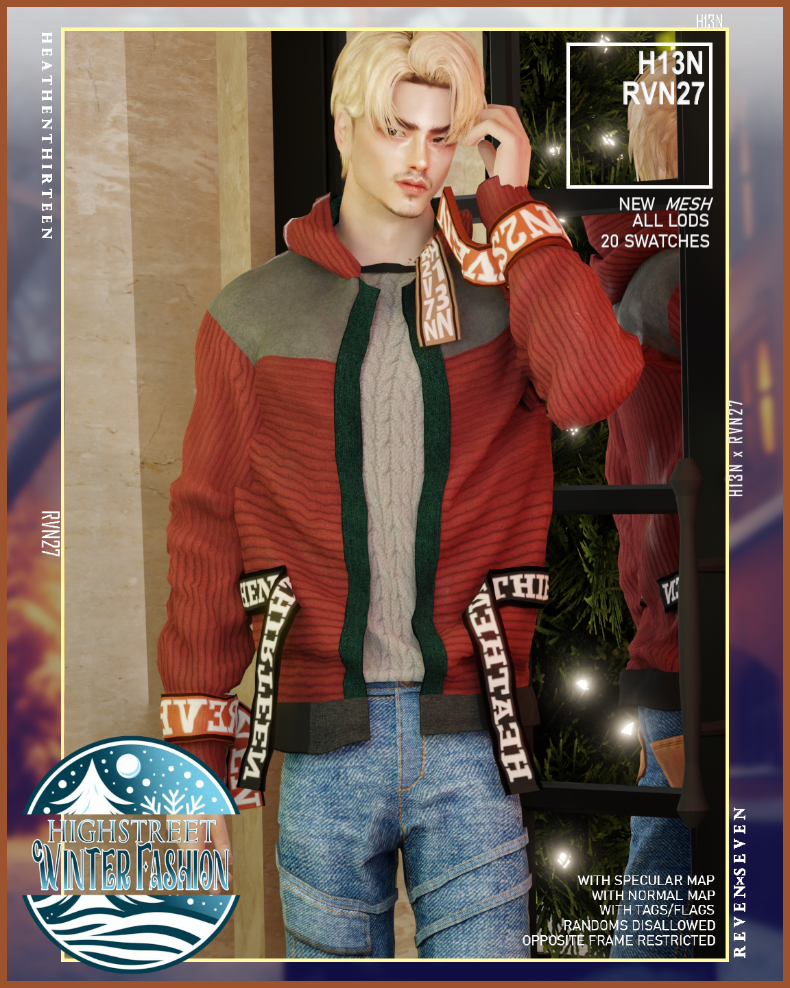 Knit Sweater Layered Up Hoodie Flap Strap Jacket - Gallery - The Sims 4 ...