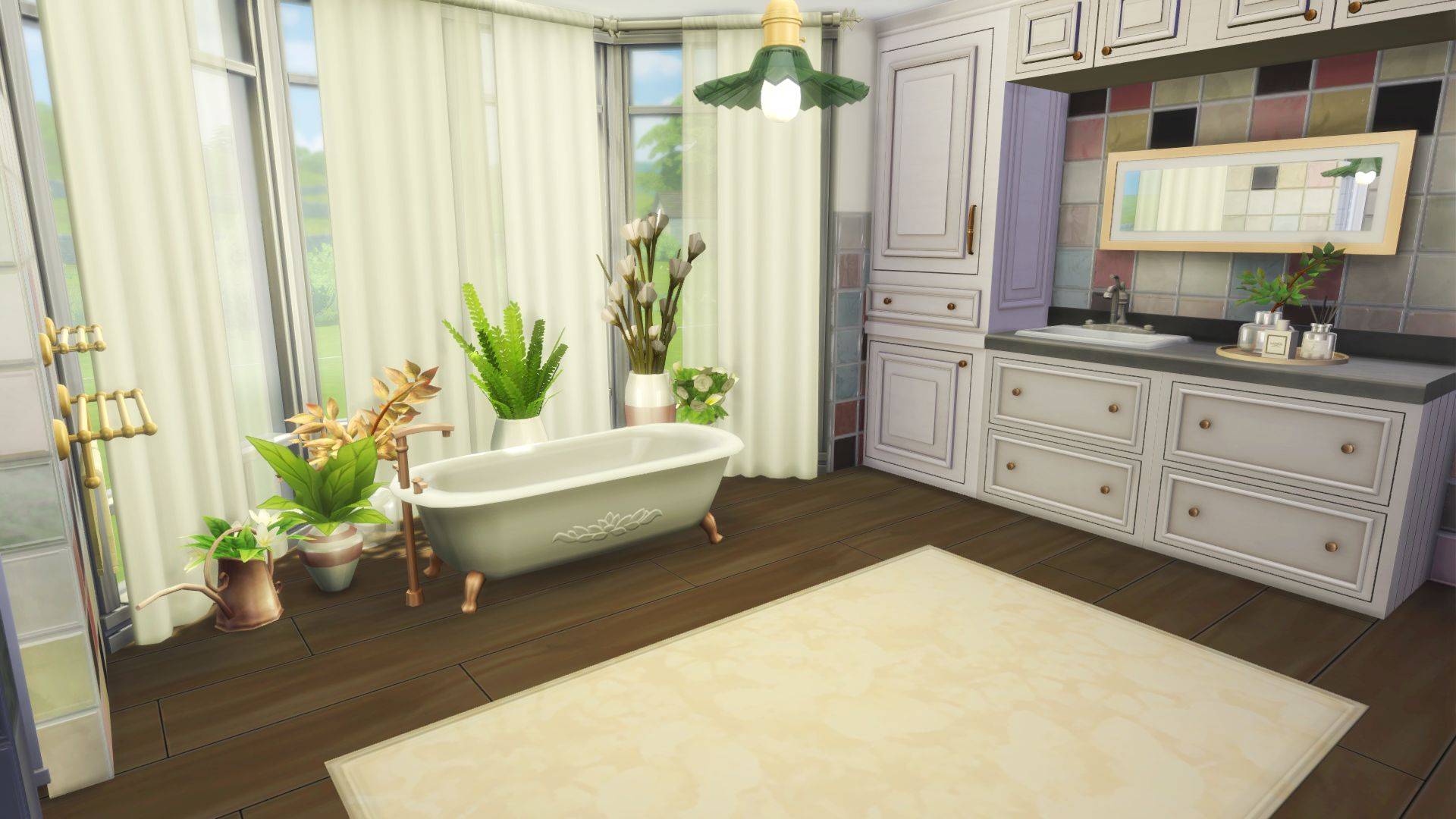 Cottage Life Bathroom - The Sims 4 Rooms / Lots - CurseForge
