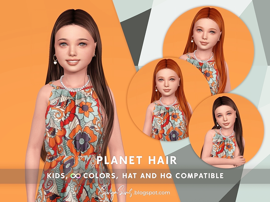 SONYASIMS - PLANET HAIR KIDS - Gallery - The Sims 4 Create a Sim ...