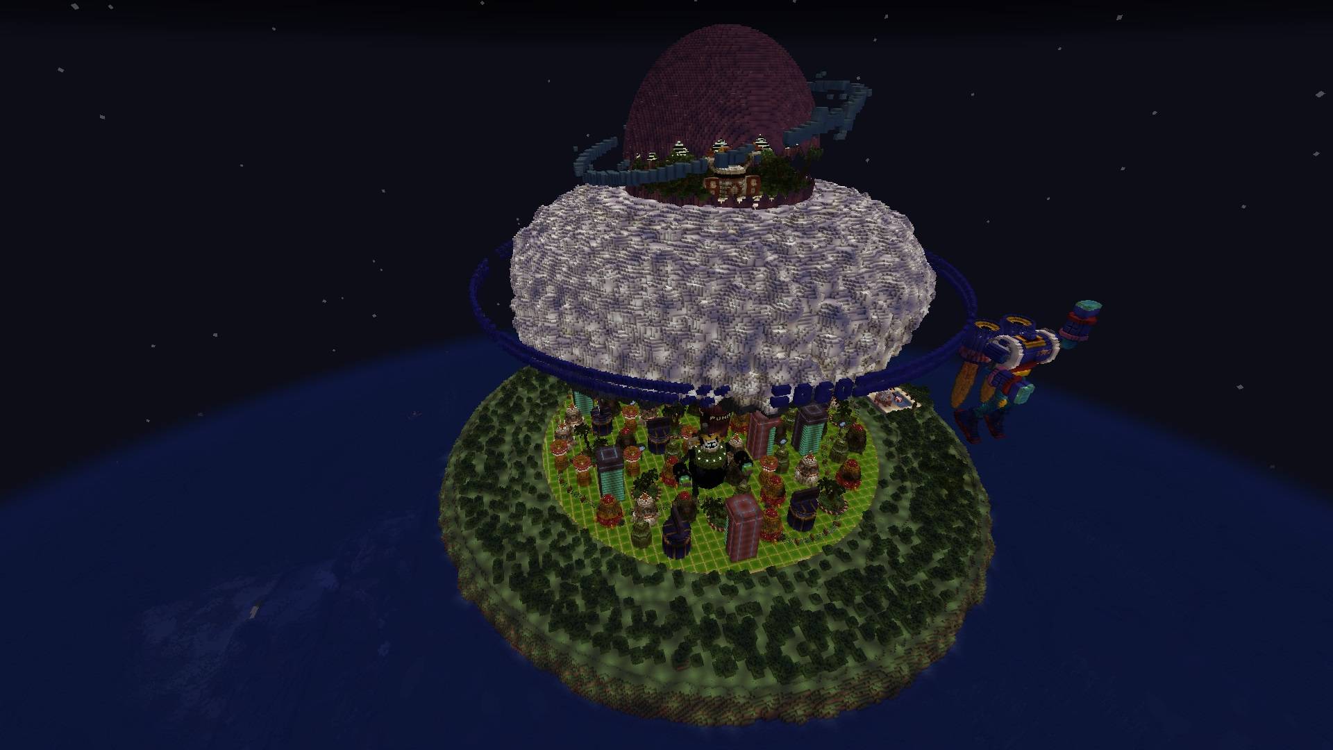 One Piece Egghead Island base - Gallery - Minecraft Worlds - CurseForge