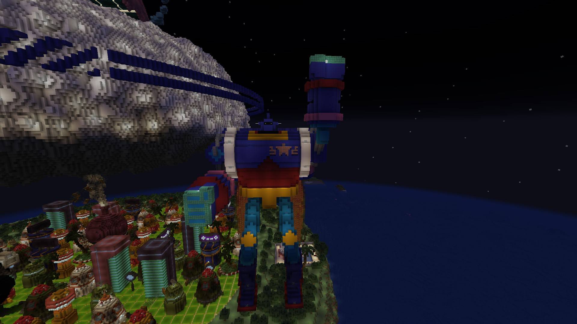 One Piece Egghead Island base - Gallery - Minecraft Worlds - CurseForge