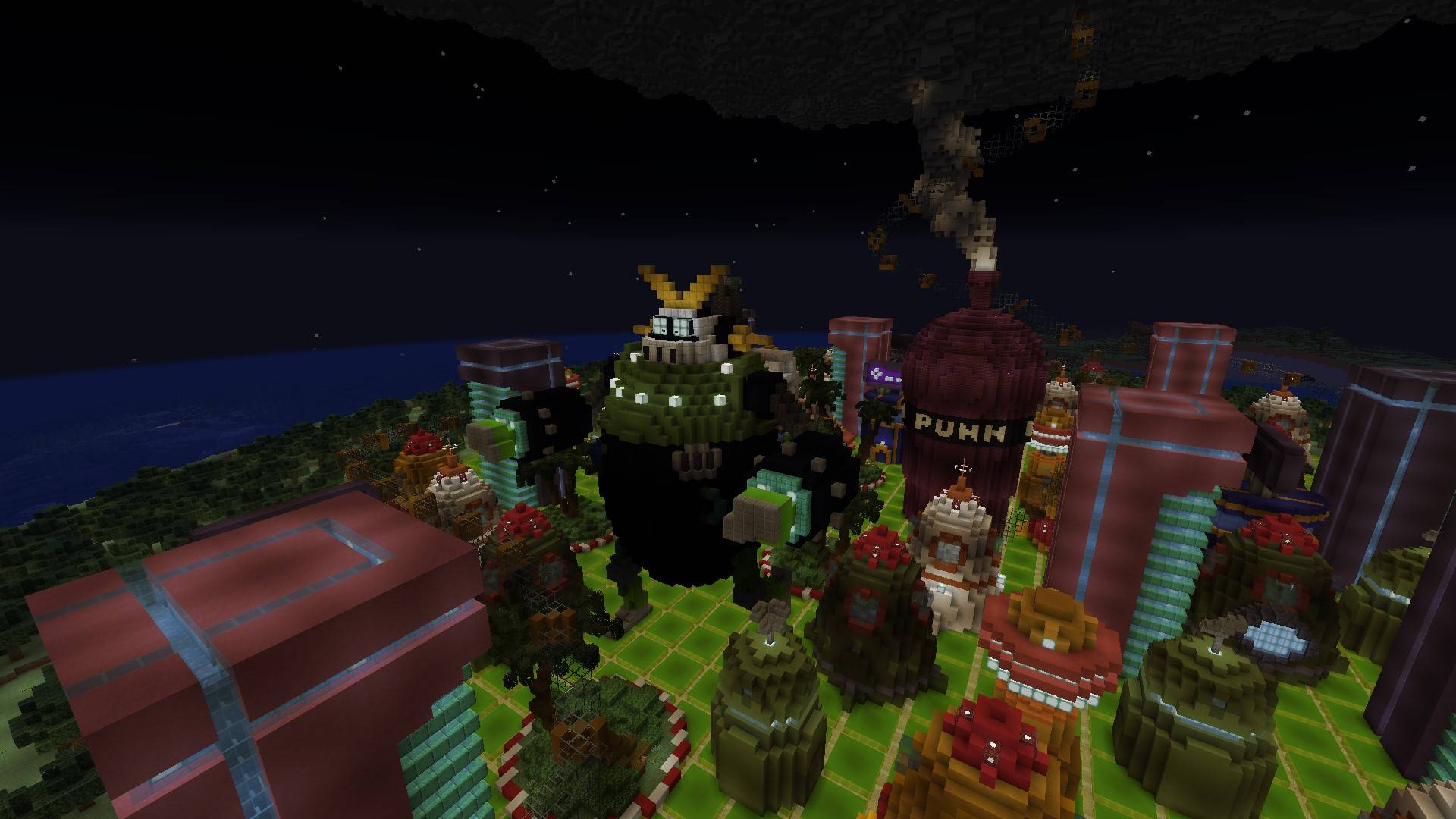 One Piece Egghead Island base - Gallery - Minecraft Worlds - CurseForge