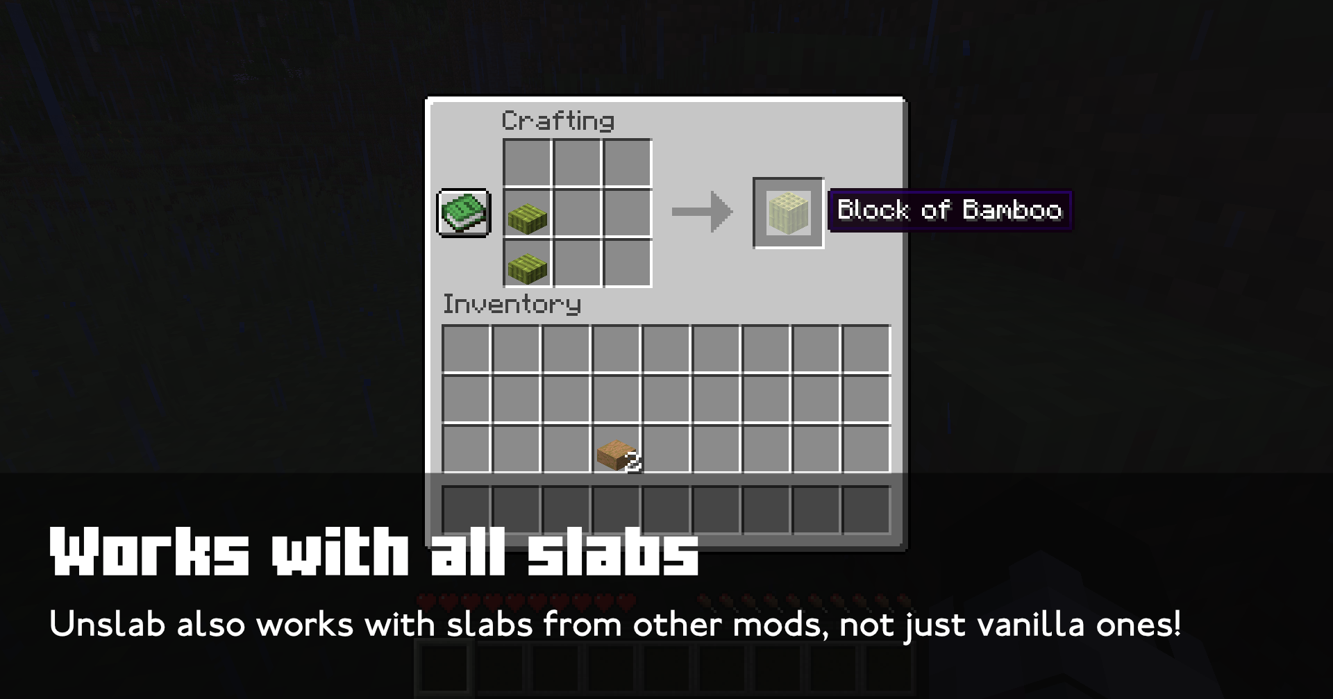 Unslab - Slabs back to blocks - Minecraft Mods - CurseForge