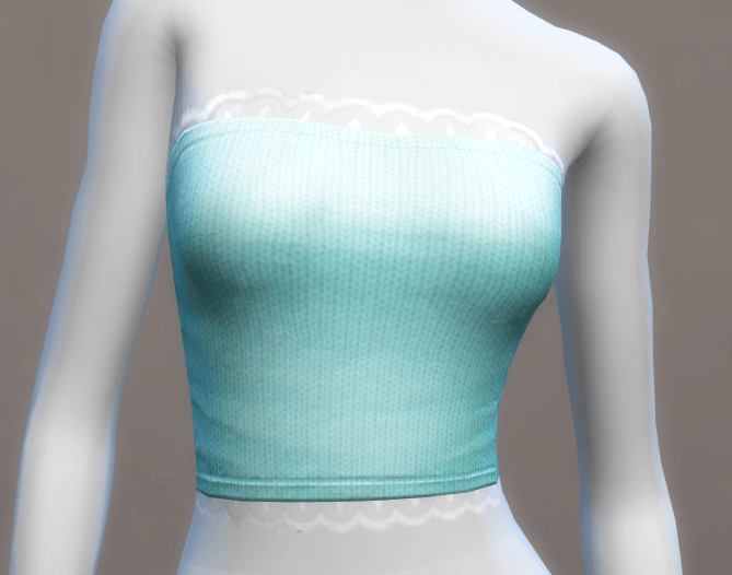 Knit Tube Top With Lace - Gallery - The Sims 4 Create a Sim - CurseForge