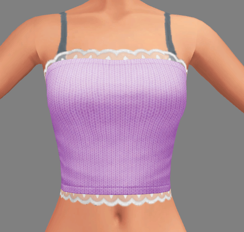 Knit Tube Top With Lace - Gallery - The Sims 4 Create a Sim - CurseForge