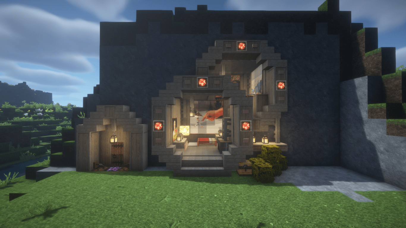 Mountain Side House - Gallery - Minecraft Worlds - CurseForge