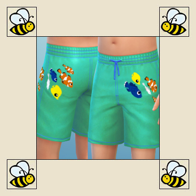 Boy Fish Swimshorts - The Sims 4 Create a Sim - CurseForge