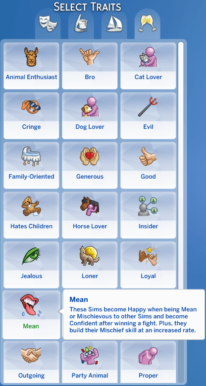 Better Mean Trait - The Sims 4 Mods - CurseForge