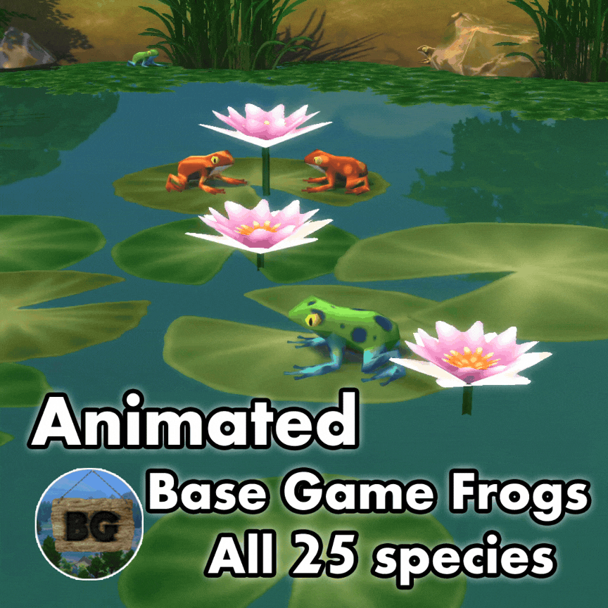 Animated Base Game Frogs ~ Animal ~ Pet - Gallery - The Sims 4 Build ...
