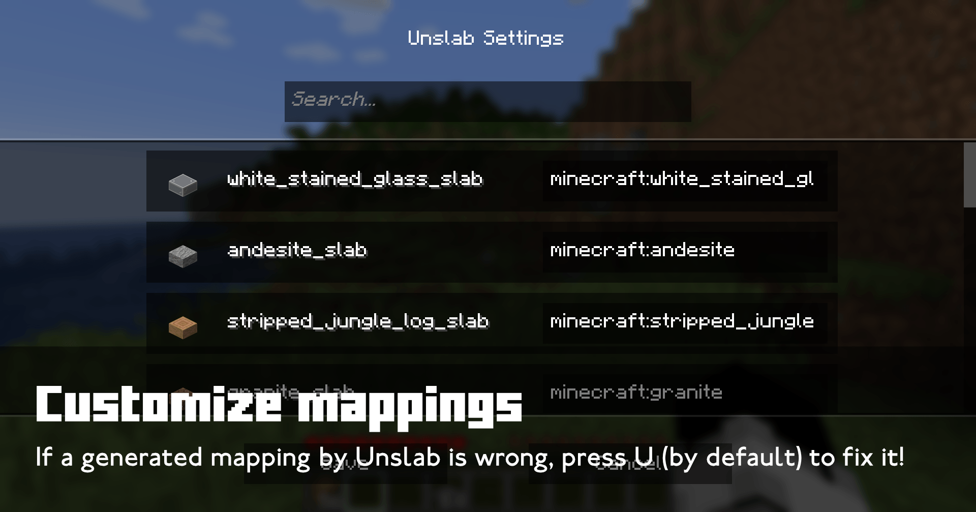 Unslab - Slabs back to blocks - Gallery - Minecraft Mods - CurseForge