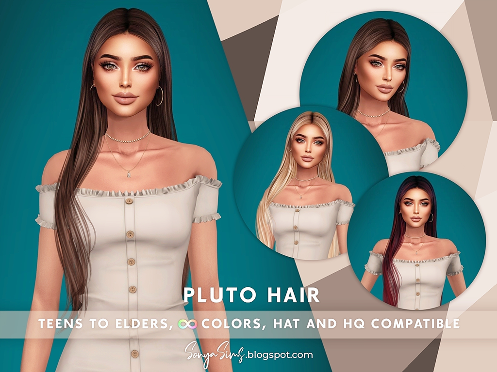 SONYASIMS - PLUTO HAIR - Gallery - The Sims 4 Create a Sim - CurseForge