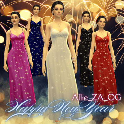 New Years dress Nr 2 (Base Game recolor) - Gallery - The Sims 4 Create ...