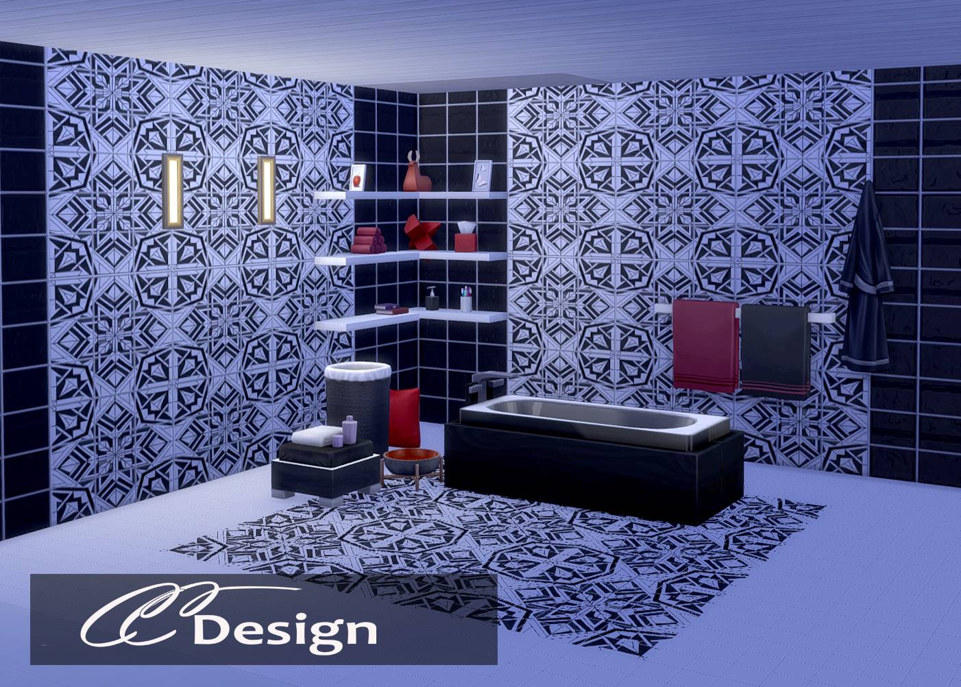 Tiles in black and white - Gallery - The Sims 4 Build / Buy - CurseForge
