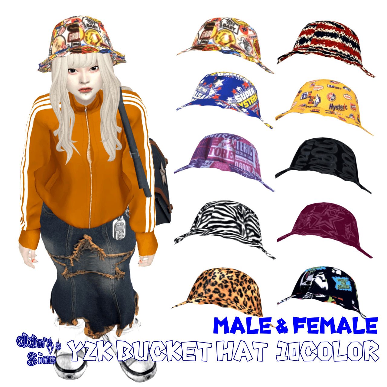 C / Bucket hat 10color - Gallery - The Sims 4 Create a Sim - CurseForge