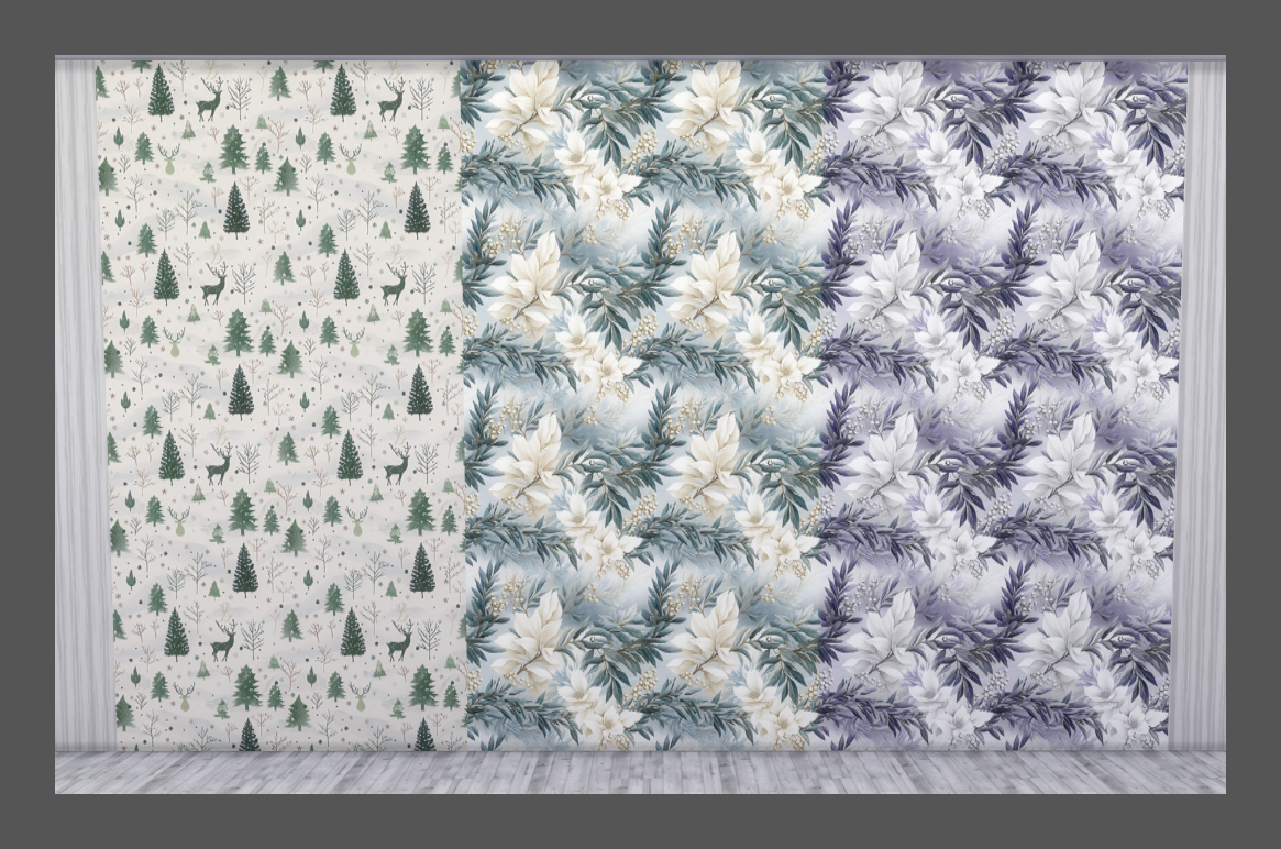 Winter Wonderland Wallpaper - Gallery - The Sims 4 Build / Buy - CurseForge