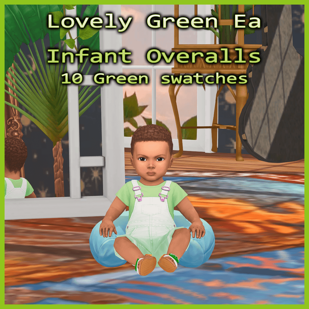 Infant Overall Ea Recolor Lovely Greens - Gallery - The Sims 4 Create a ...