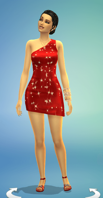 New Years Short Dress (Base Game Recolor) - Gallery - The Sims 4 Create ...