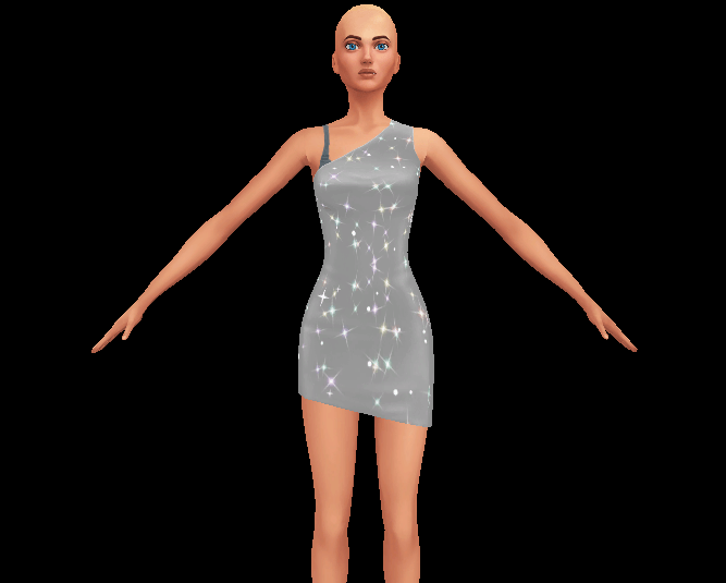 New Years Short Dress (Base Game Recolor) - Gallery - The Sims 4 Create ...