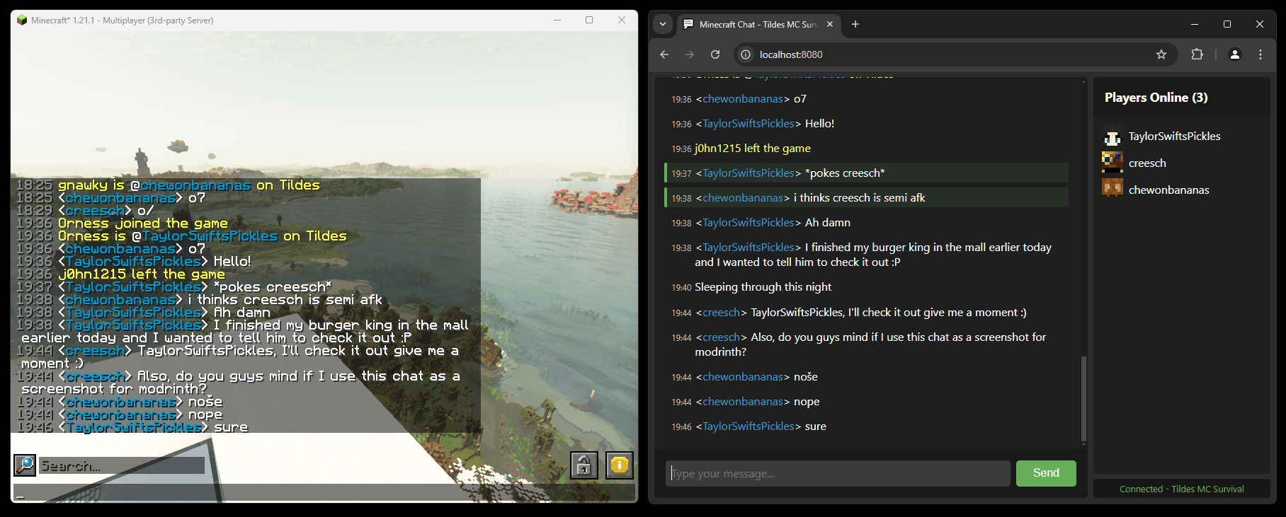 Web Chat - Gallery - Minecraft Mods - CurseForge