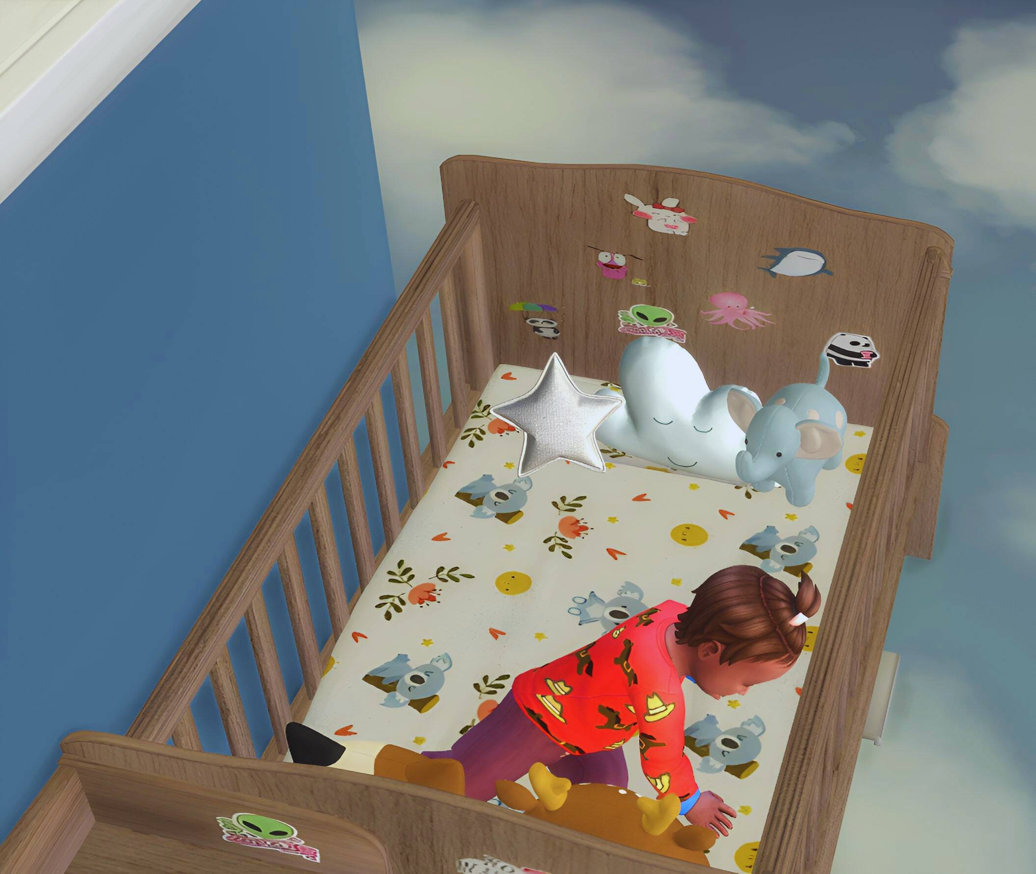 Baby crib with stickers - The Sims 4 Build / Buy - CurseForge