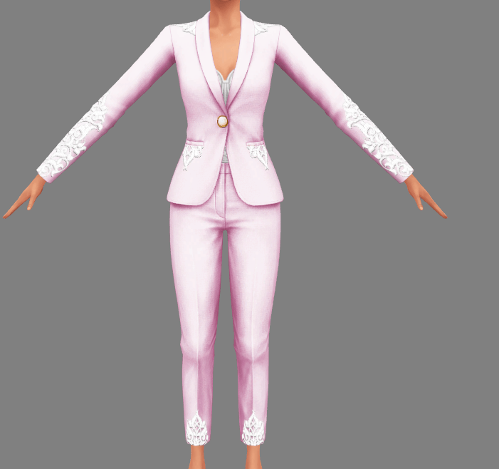 Luxury Suit with Lace Details - Gallery - The Sims 4 Create a Sim ...