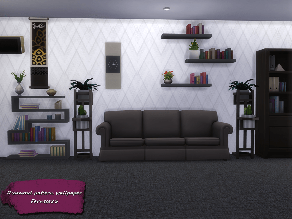 Diamond pattern wallpaper - Gallery - The Sims 4 Build / Buy - CurseForge
