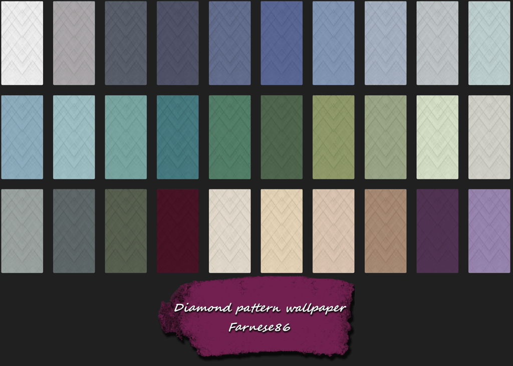 Diamond pattern wallpaper - Gallery - The Sims 4 Build / Buy - CurseForge