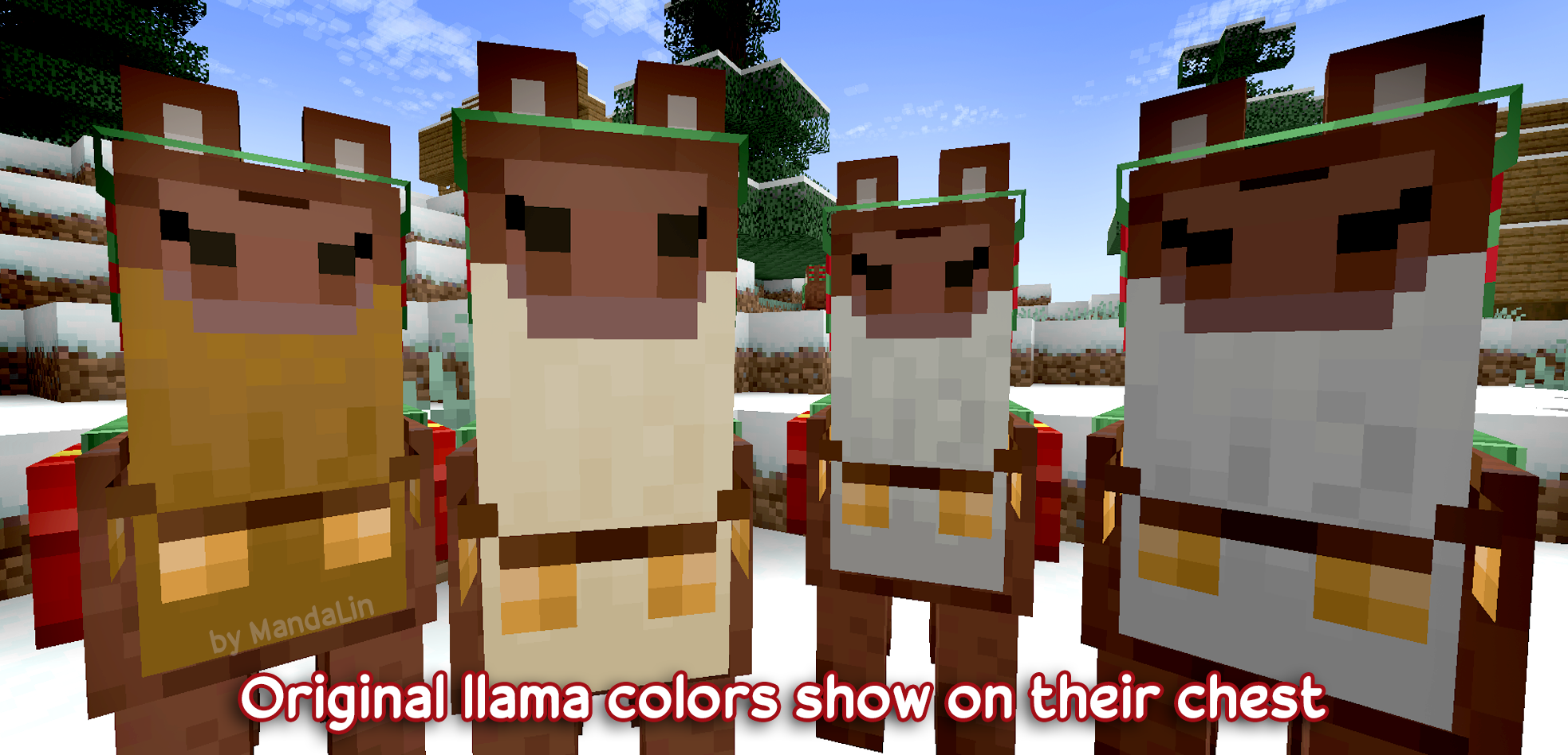 Wandering Santa Trader & Reindeer Llamas - Gallery - Minecraft Resource ...