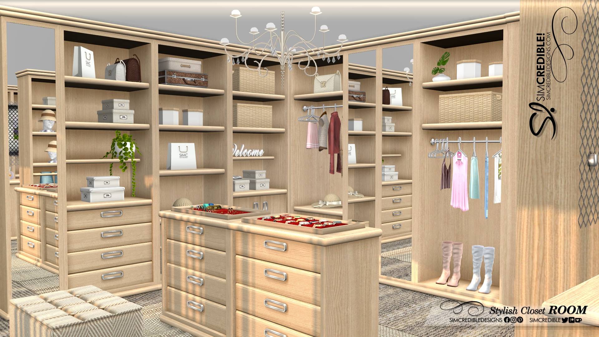 Stylish Closet -Room 👗👕👔 - Gallery - The Sims 4 Rooms / Lots - CurseForge