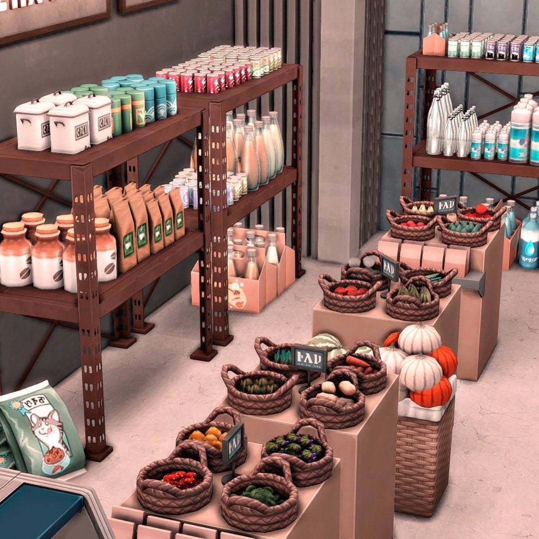 Grocery Store - Gallery - The Sims 4 Rooms / Lots - CurseForge